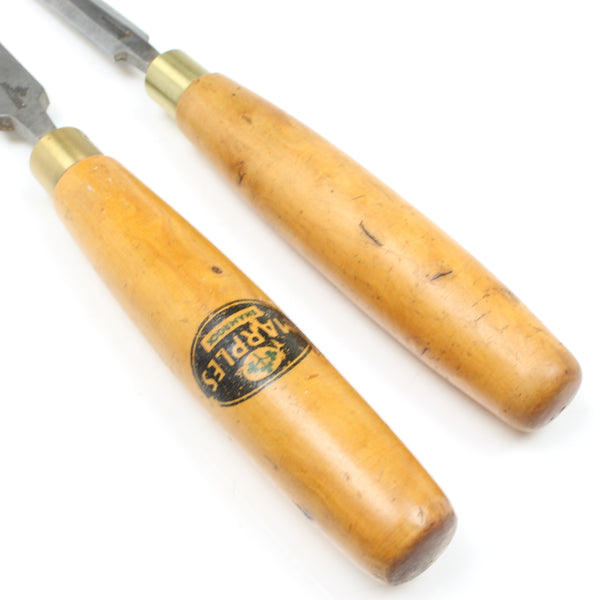 2x Old Marples Chisels (Boxwood) – OldTools.co.uk