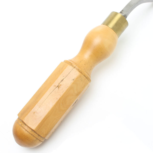 Stormont Cranked Paring Gouge – 32mm (Boxwood) (Collectable) – OldTools.co.uk