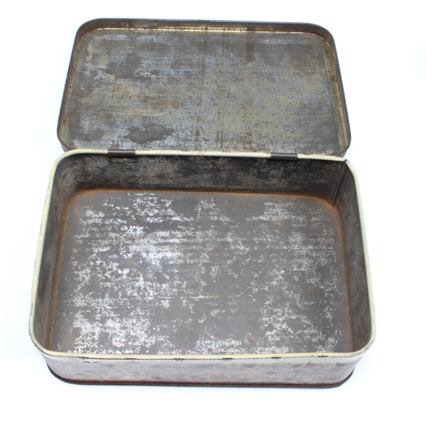 Old British Tins – Queen ER II Tin & Rowntrees Cocoa Tin – OldTools.co.uk