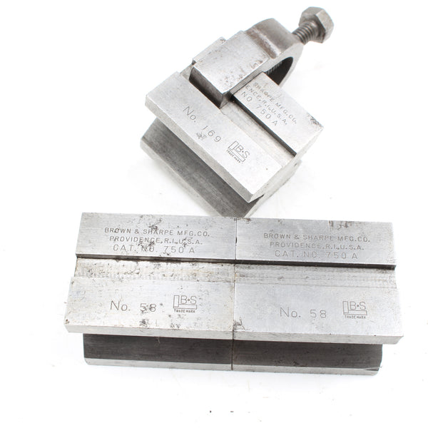 3x Brown & Sharpe Vee Blocks / V Blocks (USA) 41mm x 32mm x 32mm ...