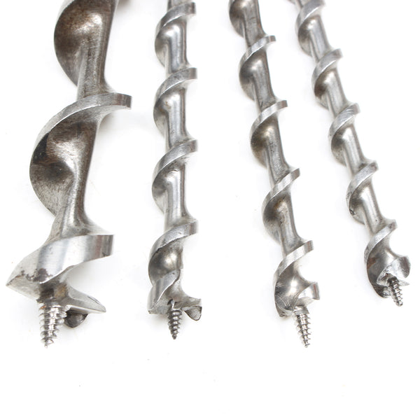 4x Whitehouse Twist Auger Drill Bits Set – OldTools.co.uk