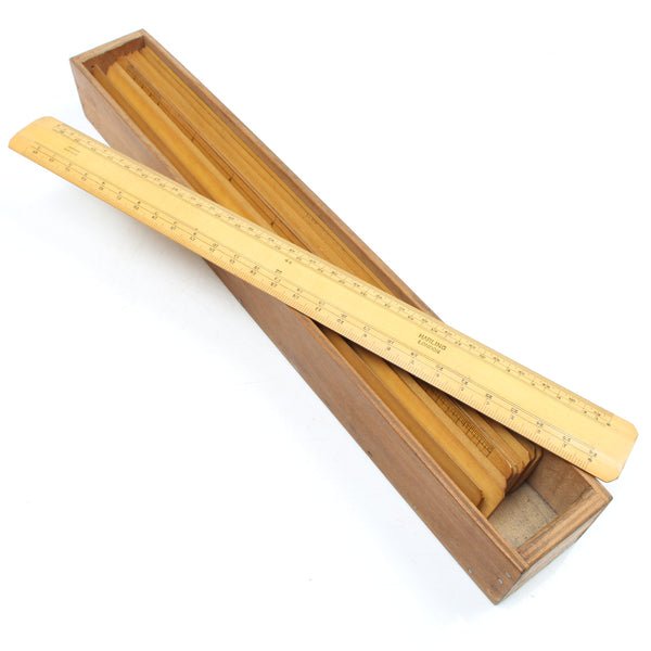 10x Old Harling (London) Wooden Rules (Boxwood) – OldTools.co.uk