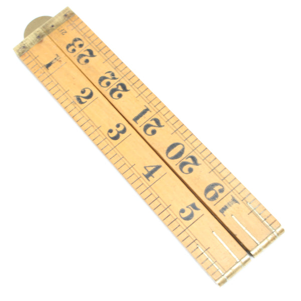 Rabone Wooden Folding Rule - No. 1167 - 24" (Boxwood) – OldTools.co.uk