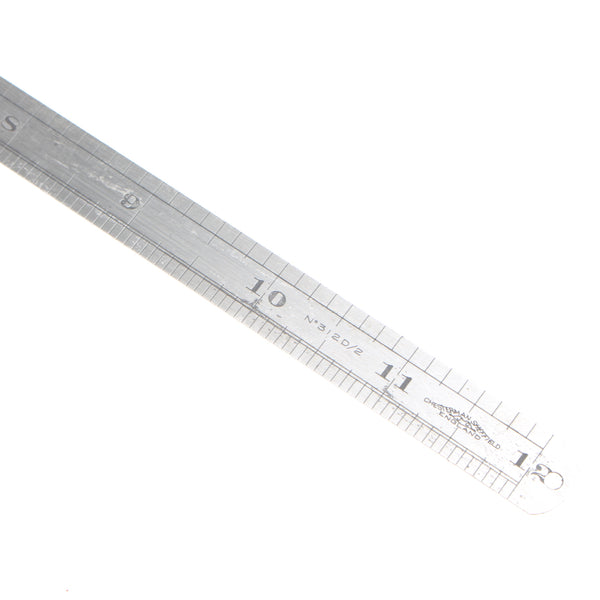 Old Chesterman Steel Rule - No 312D/2 - 12" – OldTools.co.uk