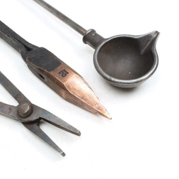 3x Old Blacksmith Tools (Display) - UK ONLY – OldTools.co.uk