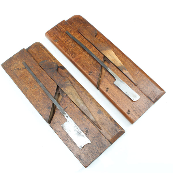 2x Hollow and Round Planes (Beech) – OldTools.co.uk