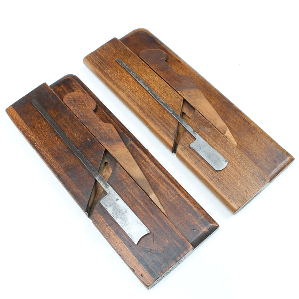 2x Hollow and Round Planes (Beech) – OldTools.co.uk