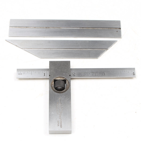 Small Moore & Wright Adjustable Square - 4" + Attachments (UK ...