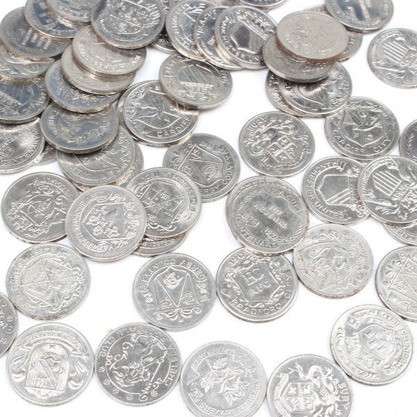 Lots Of FA Cup Centenary Football Club Coins 1872-1972 – OldTools.co.uk
