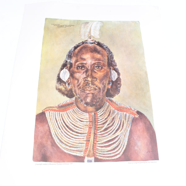 2x Old Joy Adamson Prints Of African Tribes People – OldTools.co.uk