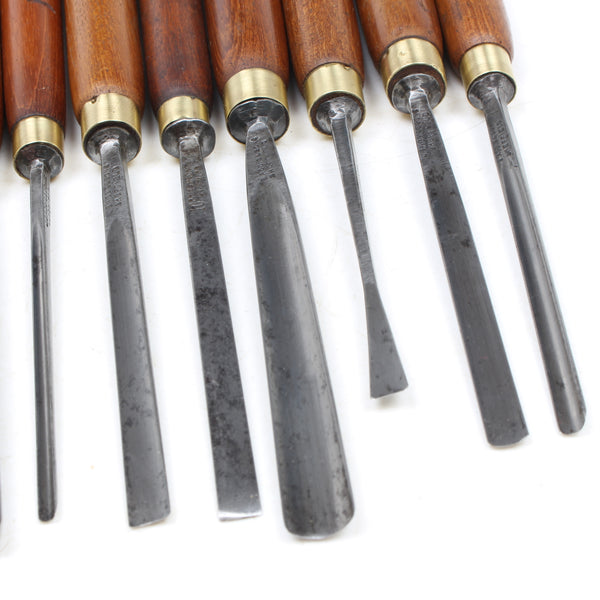 Large Addis Woodcarving Tools Set (Mahogany) – OldTools.co.uk
