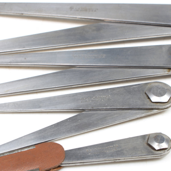 4x Old Starrett, Athol, USA Calipers 3" - 8" – OldTools.co.uk