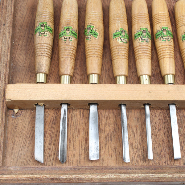 SOLD - Old 12pc Henry Taylor Wood Carving Tools Set (Beech) – OldTools ...
