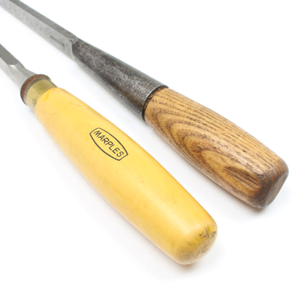 2x Old Marples Sash Mortice Chisels – 6mm, 8mm (Ash, Boxwood ...