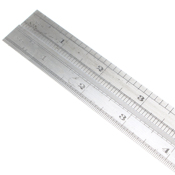 2x Chesterman Steel Rules - No's 312D/2, 441/2 - 12" – OldTools.co.uk