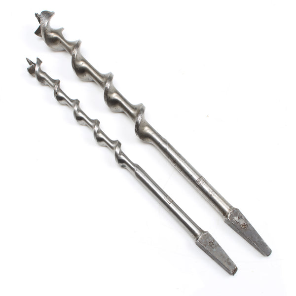 2x Ridgway Twist Auger Bits - 1/2", 7/8" – OldTools.co.uk