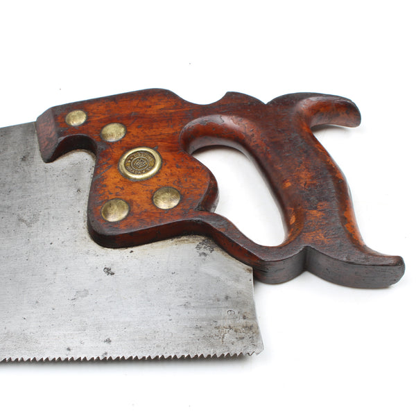 SOLD - H Disston Philadelphia D8 Saw - 26” - 9tpi (Apple) – OldTools.co.uk