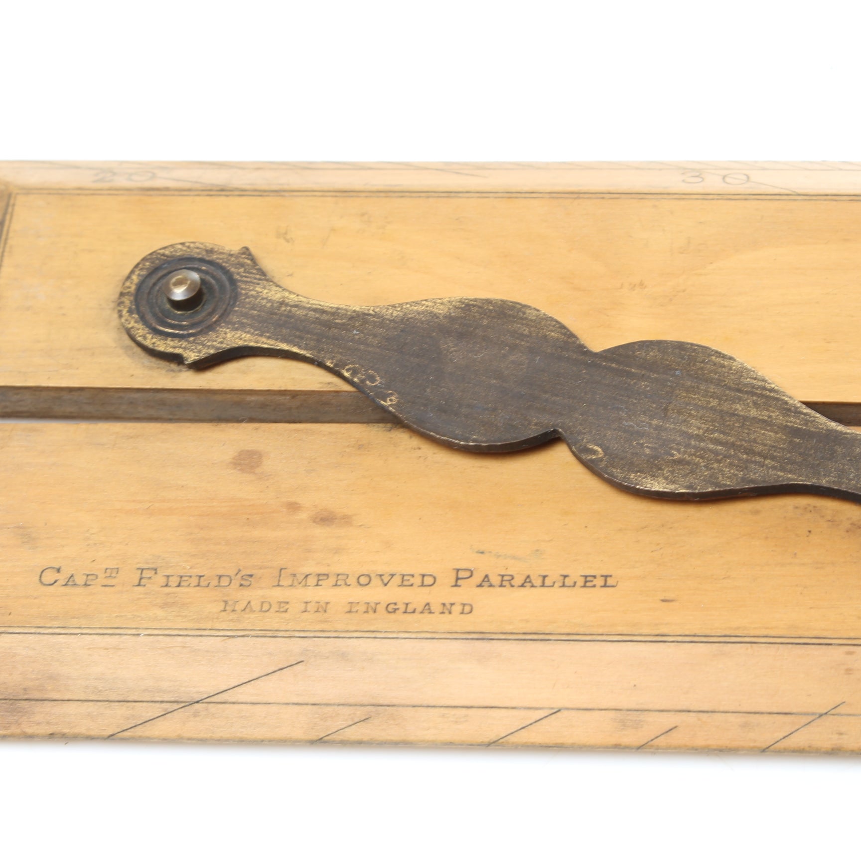 2x Captain Field's Parallel Rules (Boxwood) – OldTools.co.uk