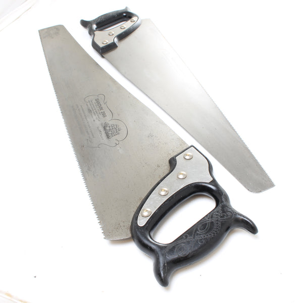 2x Sandvik Hand Saws – 22", 26” – OldTools.co.uk