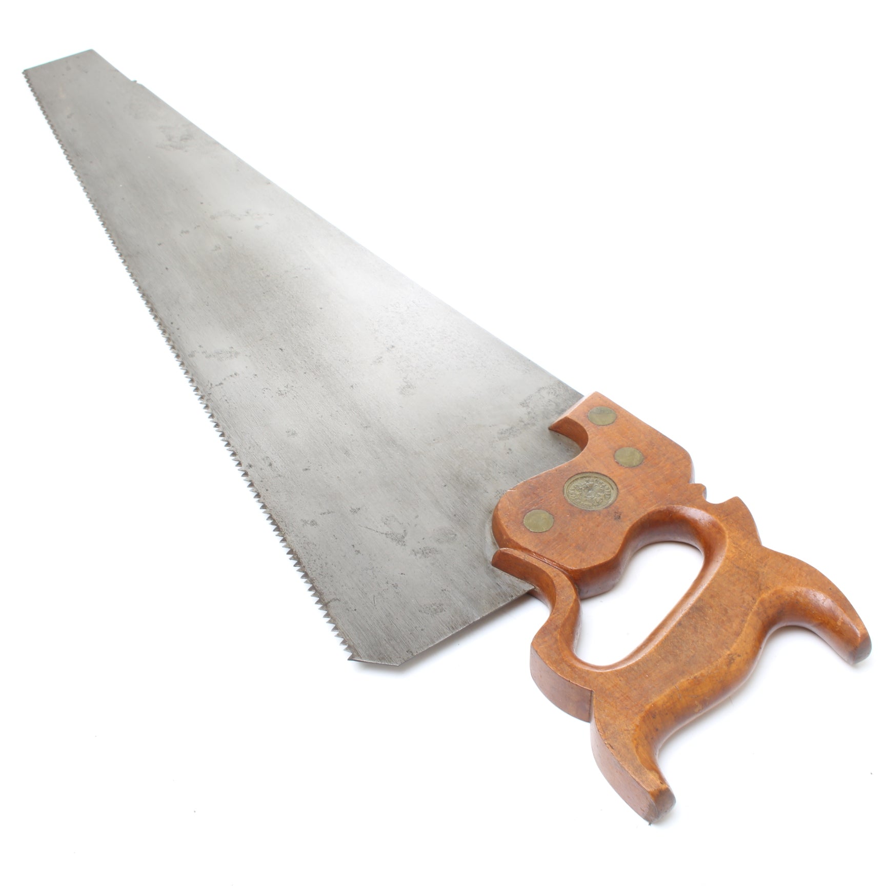 SOLD - Old Moses Eadon Hand Saw - 26”- 7tpi (Beech) – OldTools.co.uk