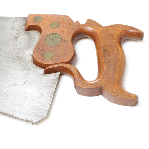SOLD - Old Moses Eadon Hand Saw - 26”- 7tpi (Beech) – OldTools.co.uk