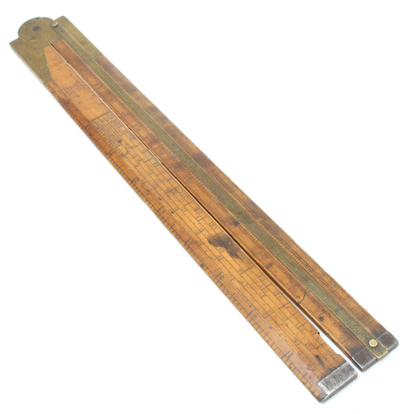 Old Early Wooden Slide Rule (Boxwood) – OldTools.co.uk