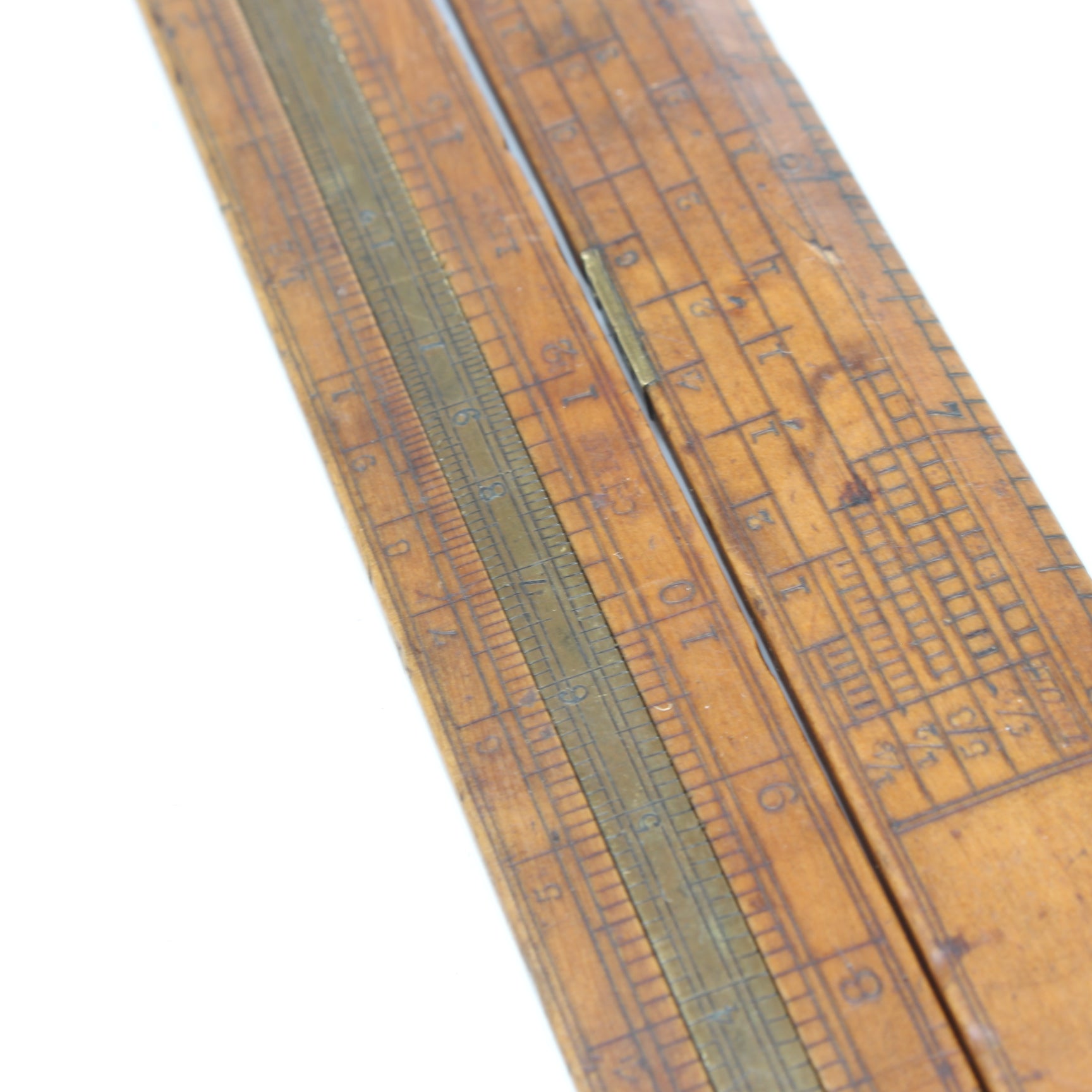 Old Early Wooden Slide Rule (Boxwood) – OldTools.co.uk