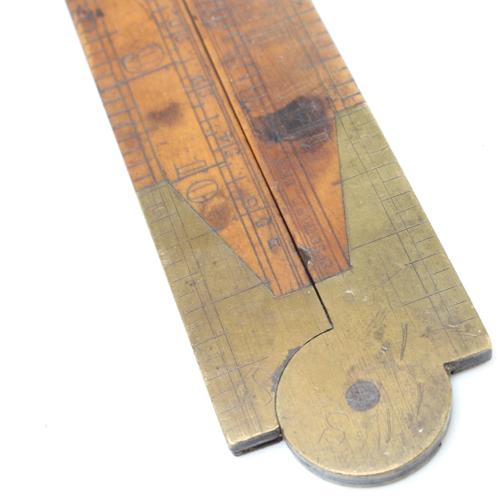 Old Early Wooden Slide Rule (Boxwood) – OldTools.co.uk