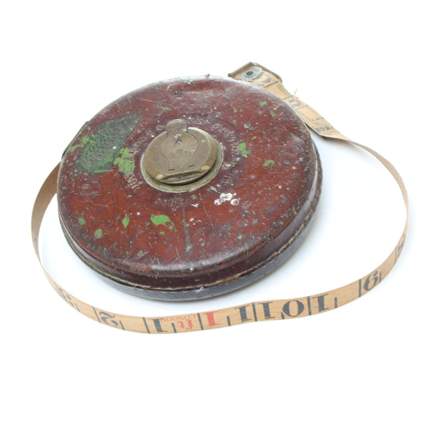 John Rabone Leather Tape Measure - 66ft – OldTools.co.uk