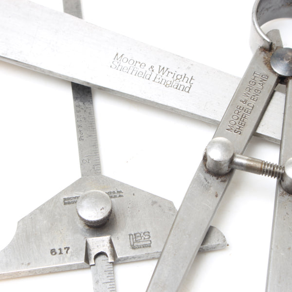 6x Old Calipers, Dividers, Rules – OldTools.co.uk