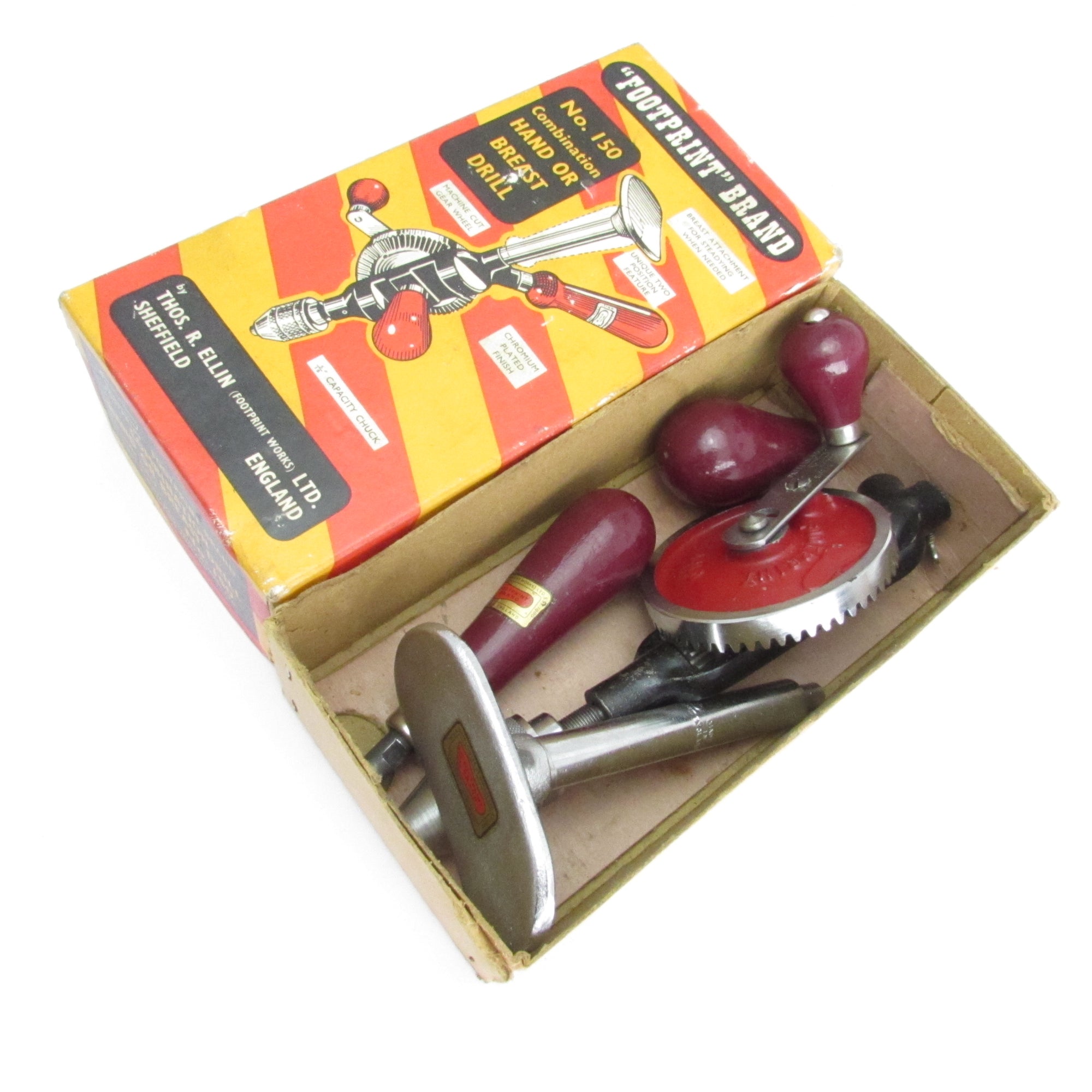 SOLD - Footprint Hand Drill No. 150 – OldTools.co.uk
