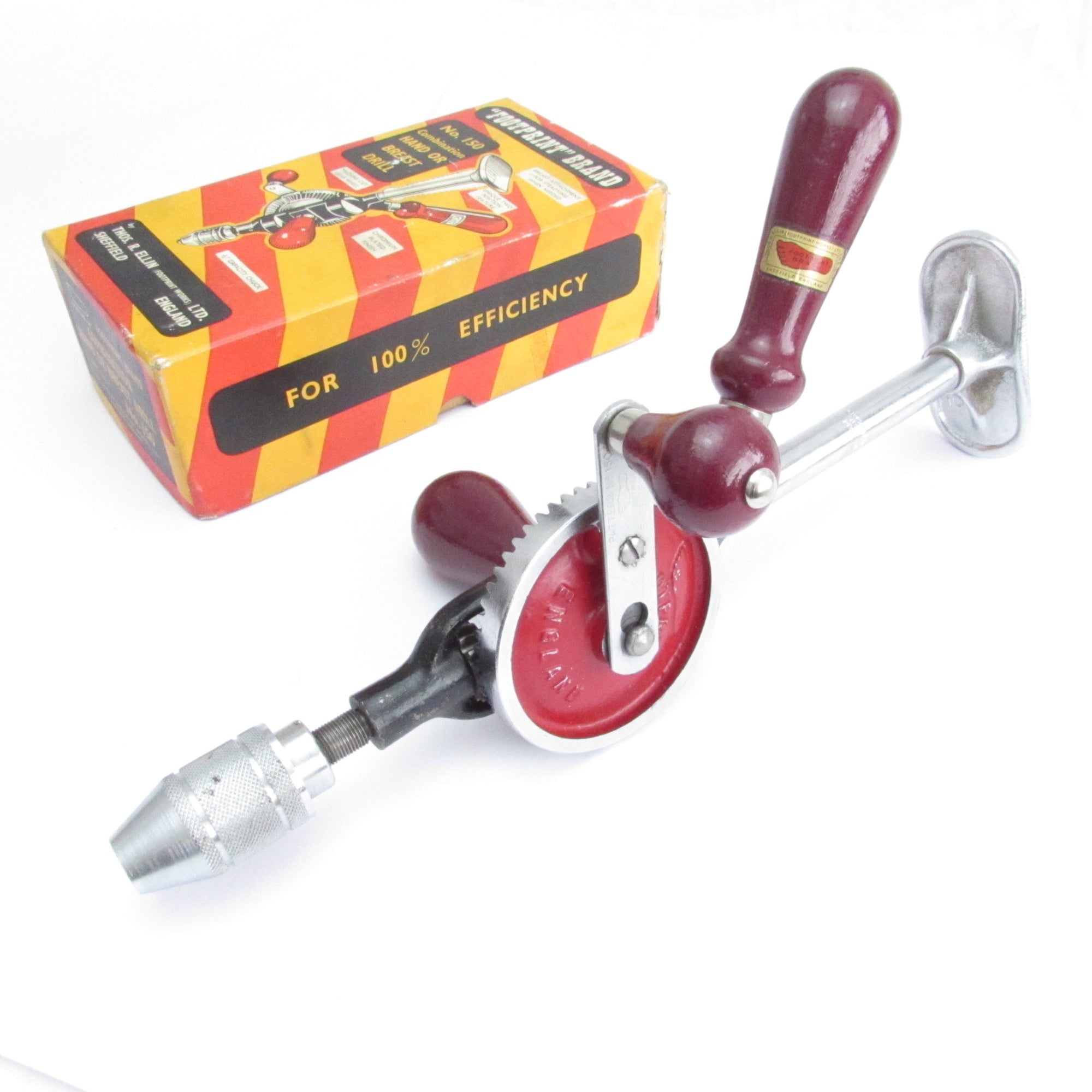 SOLD - Footprint Hand Drill No. 150 – OldTools.co.uk