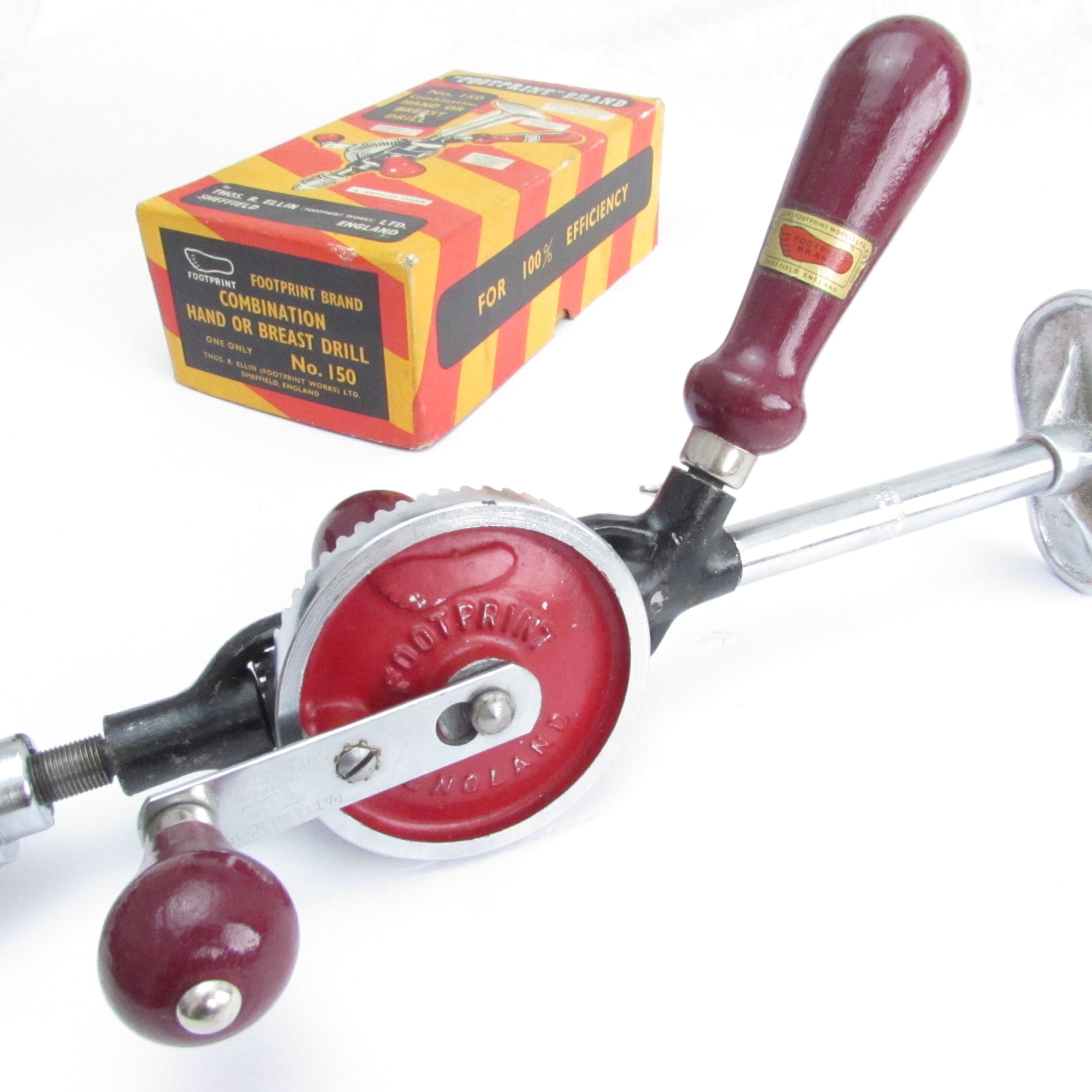 SOLD - Footprint Hand Drill No. 150 – OldTools.co.uk