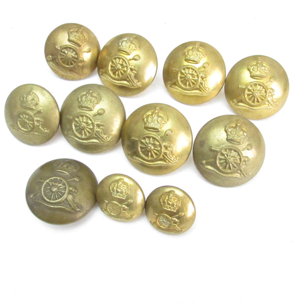 SOLD - Collection of Royal Artillery Buttons – OldTools.co.uk