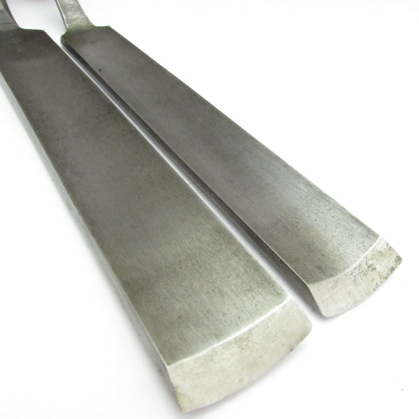 2x Marples Cranked Paring Gouges - 27mm, 30mm (Boxwood) – OldTools.co.uk