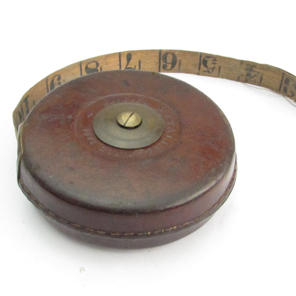 John Rabone Leather Tape Measure No. 401 - 33ft – OldTools.co.uk