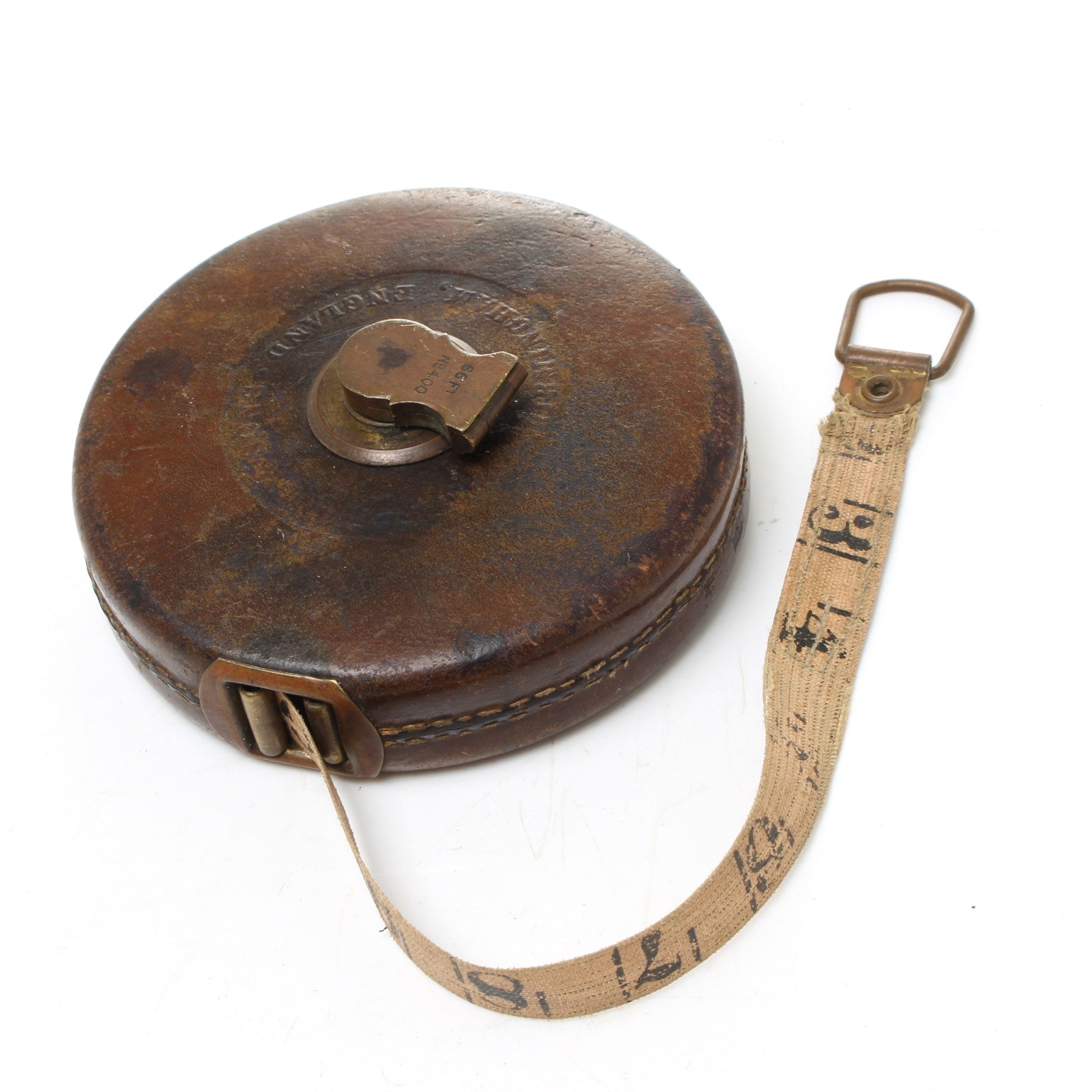 John Rabone Leather Tape Measure No. 400 - 66ft – OldTools.co.uk
