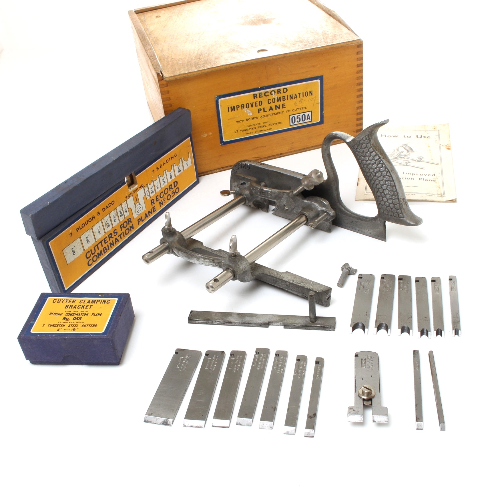 SOLD - Record Combination Plane No. 050A (Pine) – OldTools.co.uk