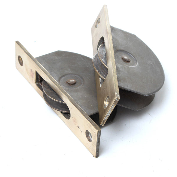 2x Old Sash Window Rope Pulley's – OldTools.co.uk