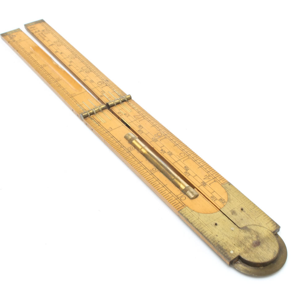 SOLD - J.Rabone 1190 Folding Rule – Protractor – Level – Boxwood ...