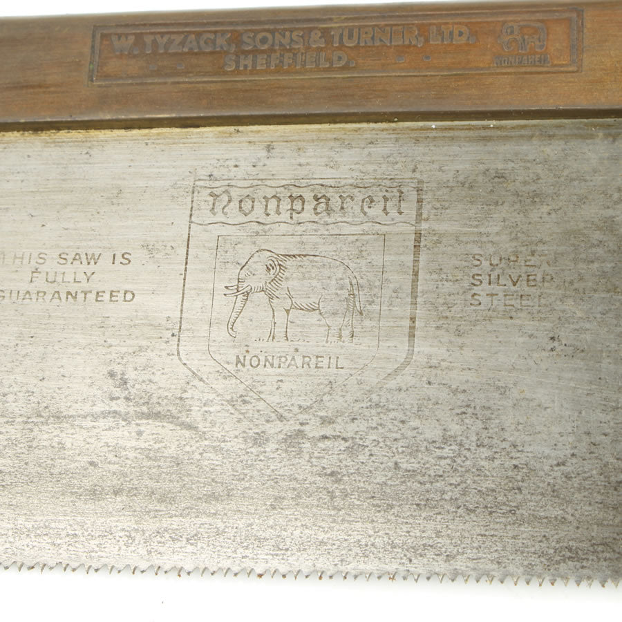 SOLD - Tyzack Brass Back Tenon Saw – OldTools.co.uk