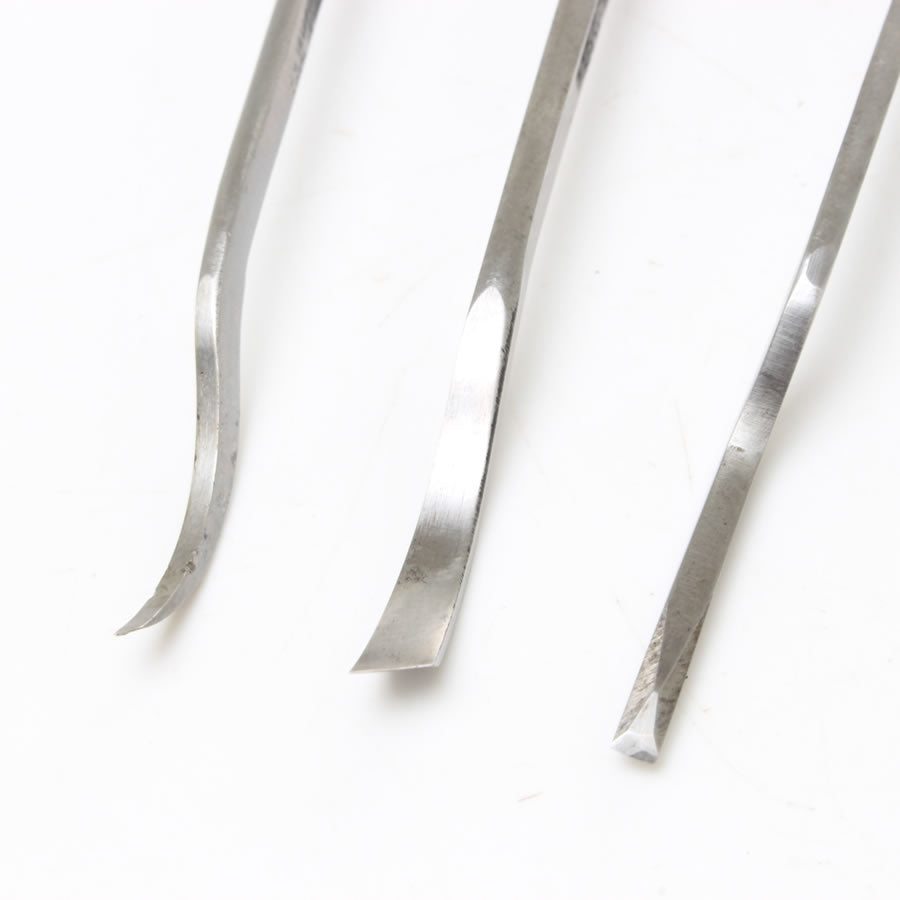 SOLD - 9 Ashley Iles Carving Tools – Boxwood – OldTools.co.uk