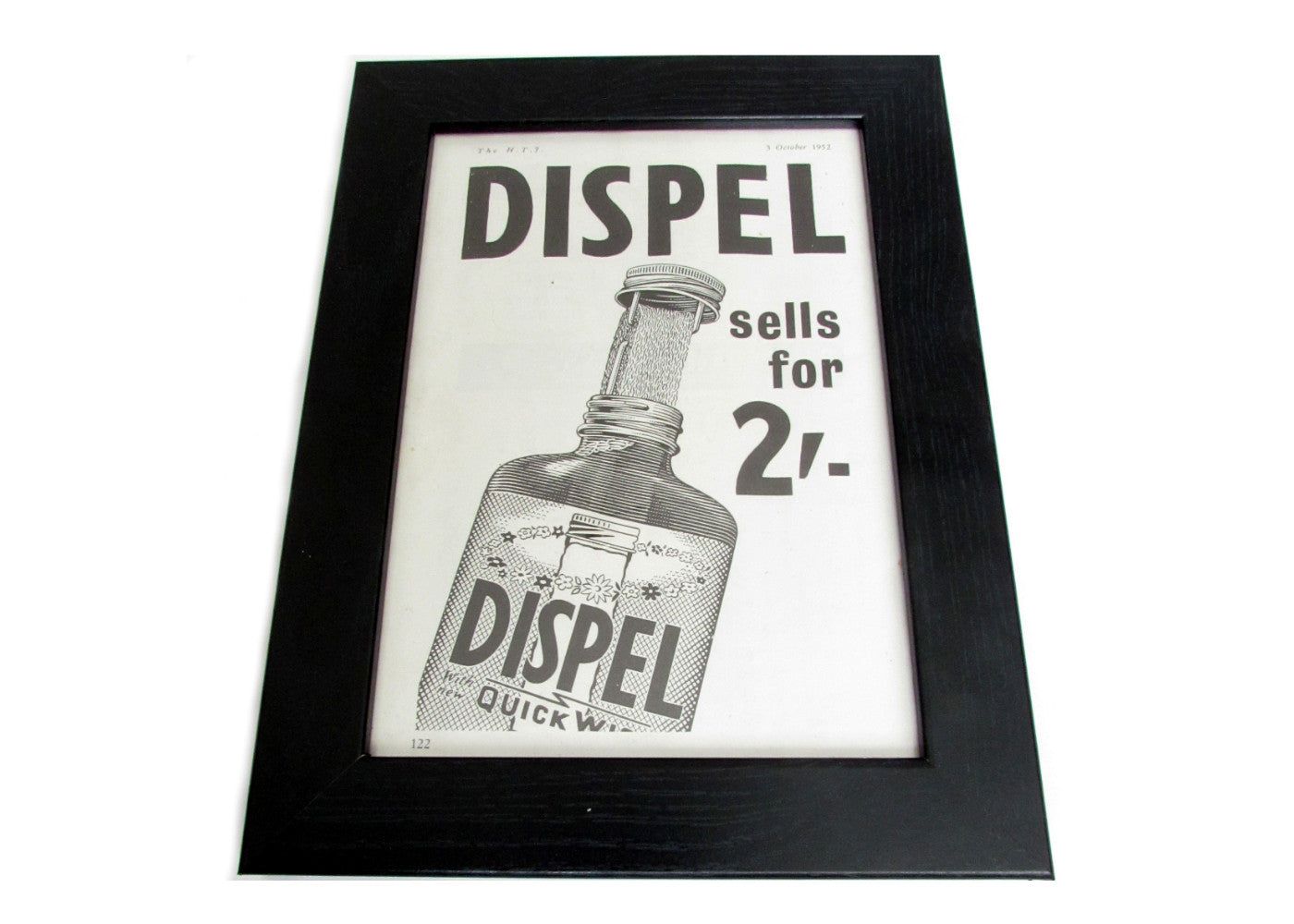 1950's Framed Dispel Picture - Size: A5 – OldTools.co.uk