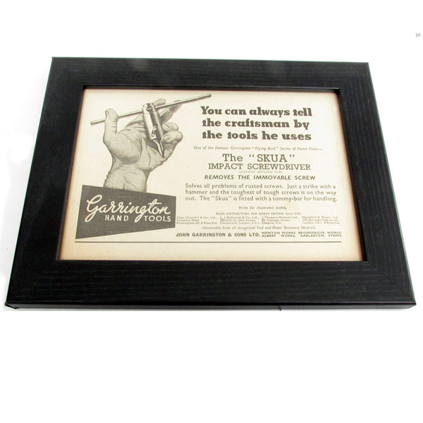 4x 1950's Garrington Advert Pictures - Size: A5 – OldTools.co.uk