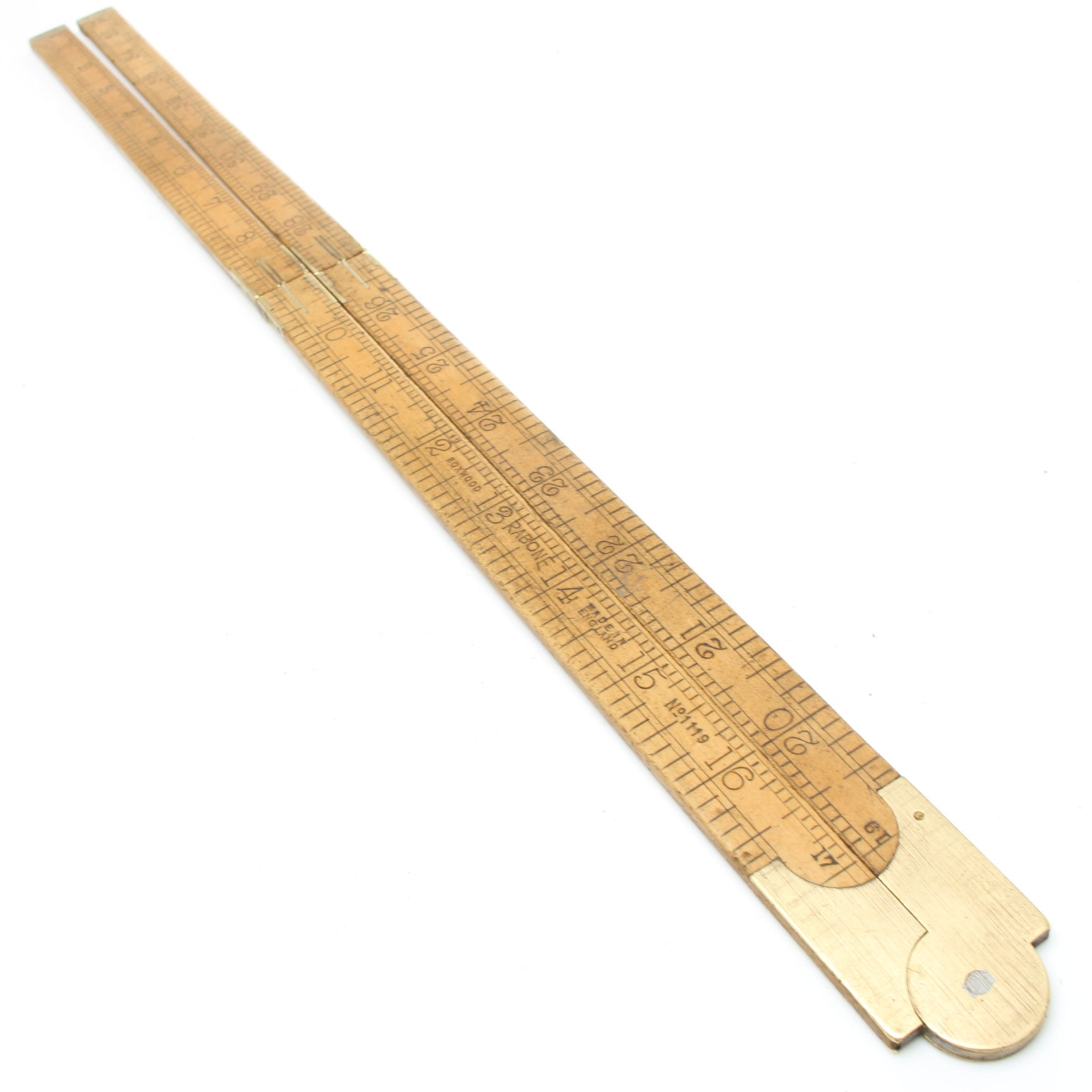 SOLD - Rabone Architects Folding Rule - No. 1119 (Boxwood) – OldTools.co.uk